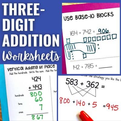 Partial Sums Addition Method (Free Worksheets)