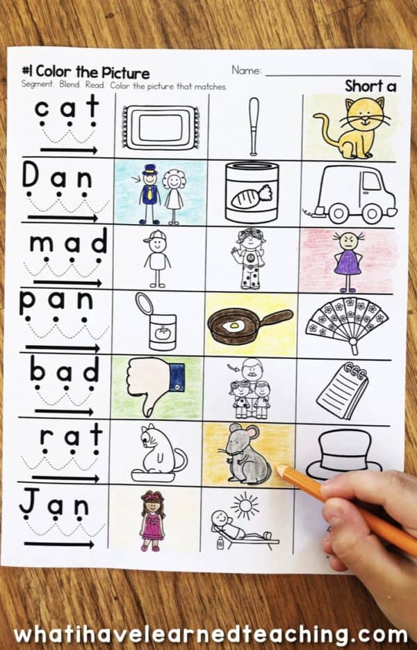 Short A Phonics Worksheets - Short A CVC Words