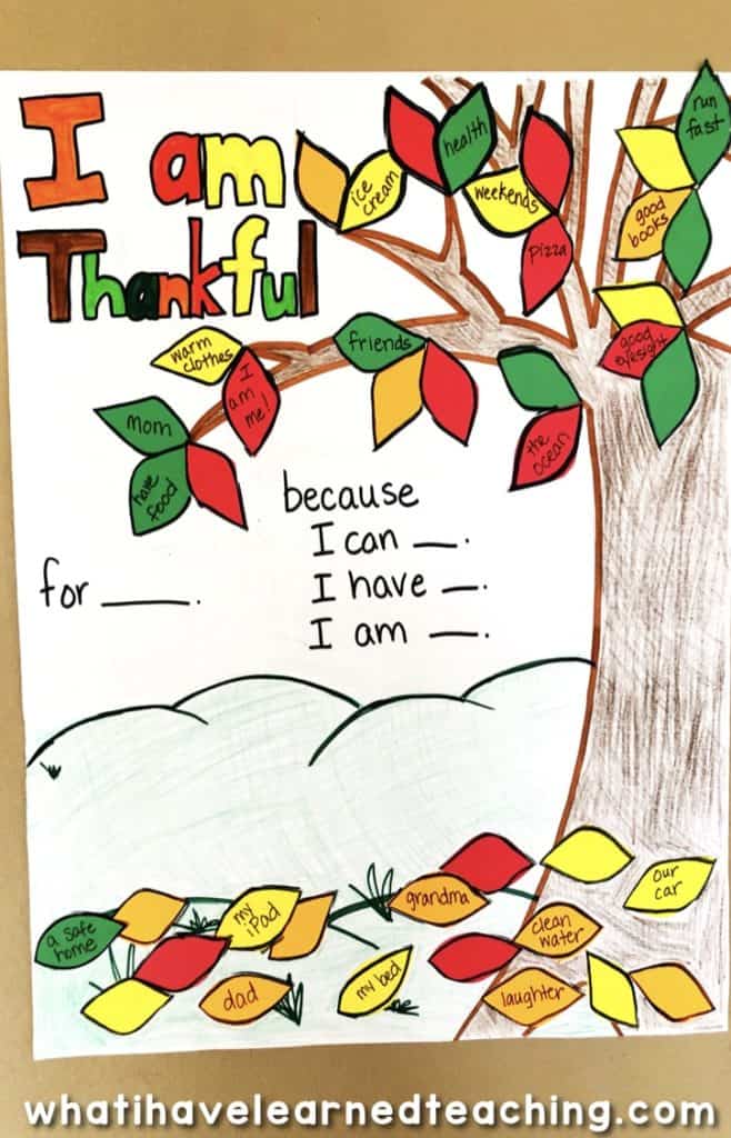 Thankful Tree Craft - Thanksgiving Craftivity for November