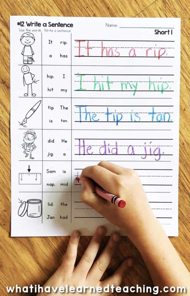 Short I Phonics Worksheets: Short I CVC Words