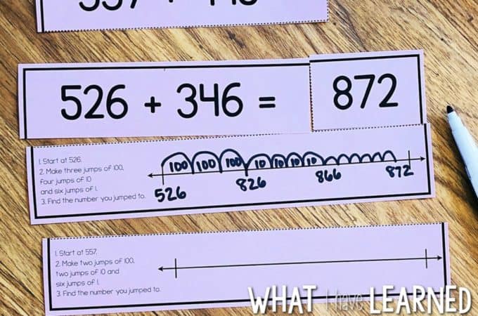 Three-Digit Addition Math Centers & Task Cards