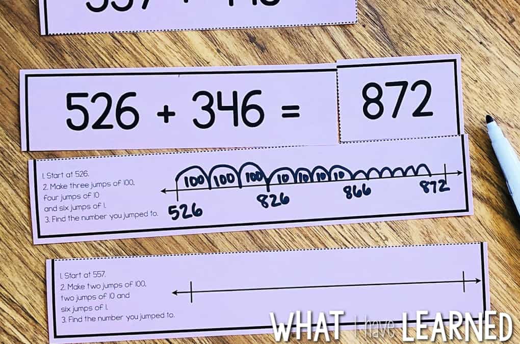 Three-Digit Addition Math Centers & Task Cards