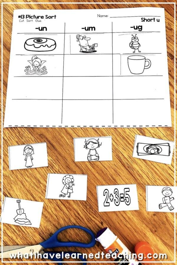 Short U Phonics Worksheets & Activities
