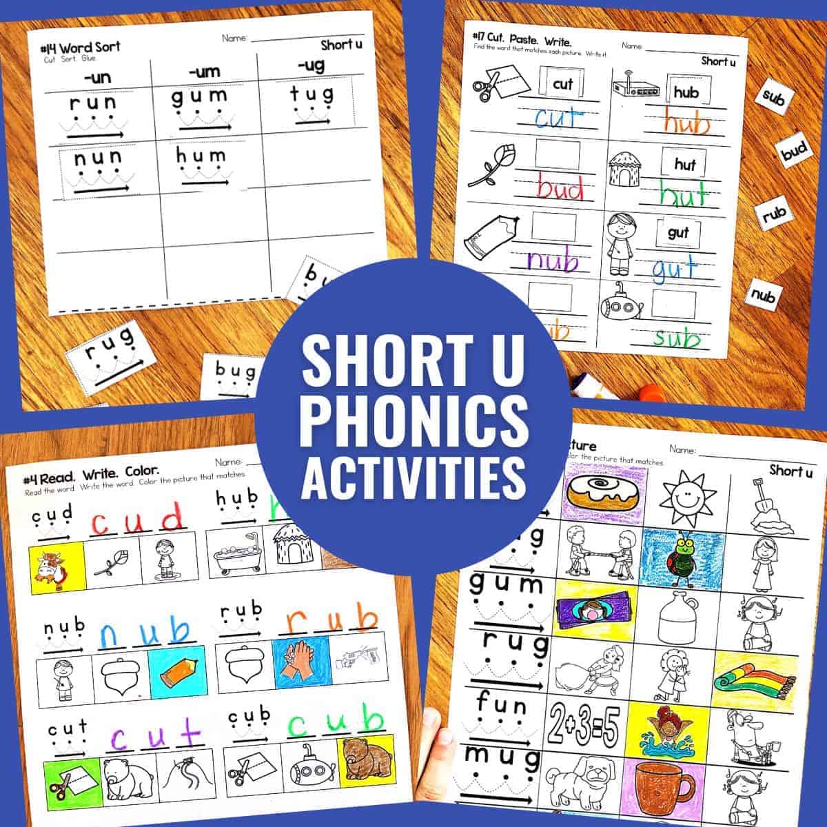 Short U Worksheets & Activities