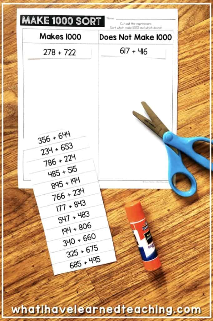 Make 100 and Make 1000 Place Value Strategies with Friendly Numbers