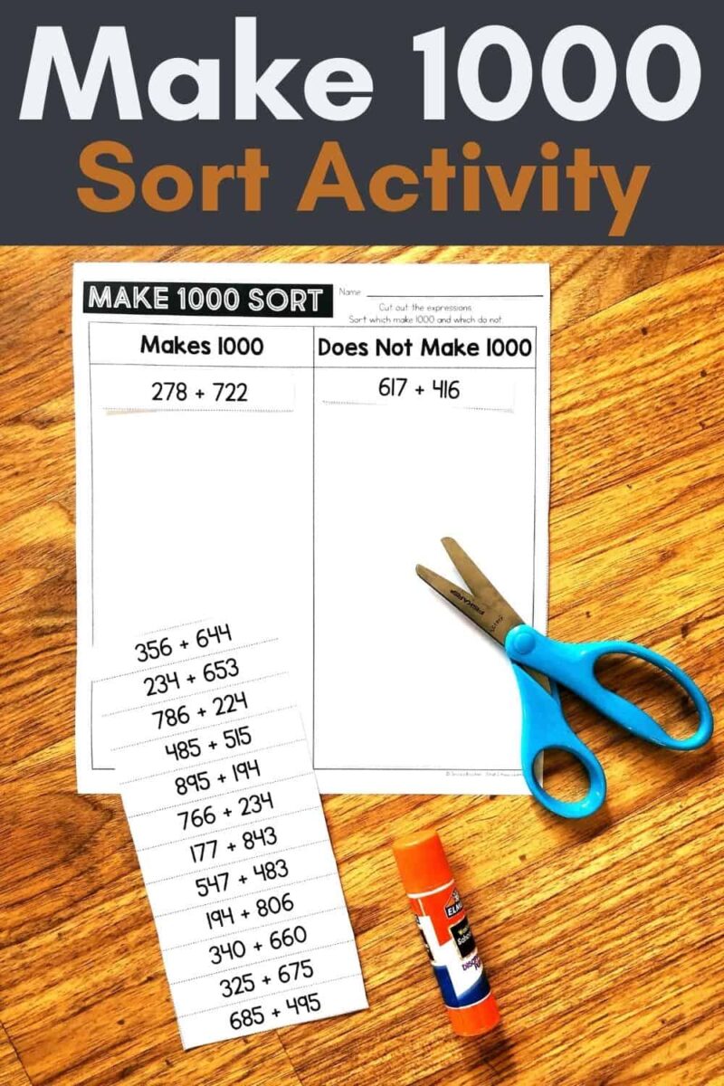 Make 100 and Make 1000 Place Value Strategies with Friendly Numbers