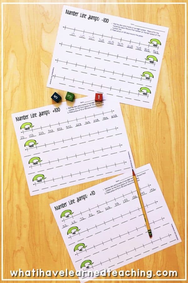 Roll and Spin Math Games for Multi-Digit Addition & Subtraction