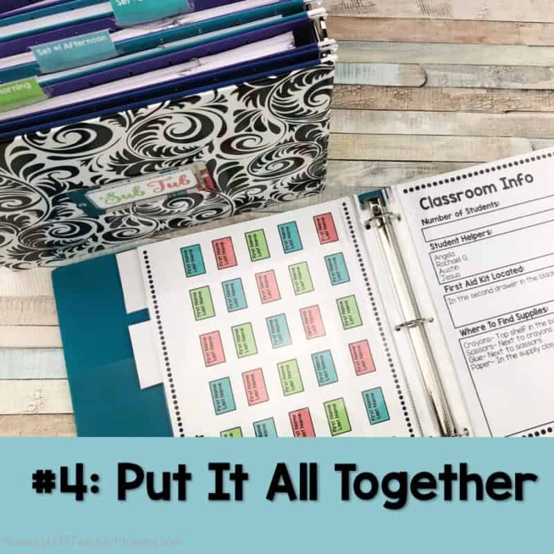Six Simple Steps for Organized Emergency Sub Plans