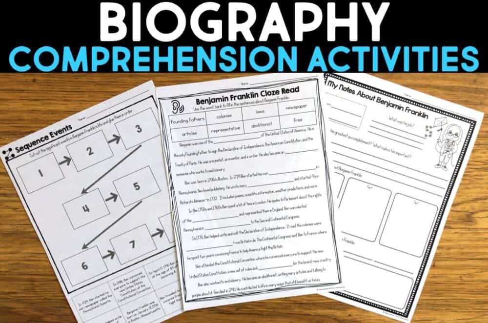 Short Biographies for Kids (Printable Famous People PDF)