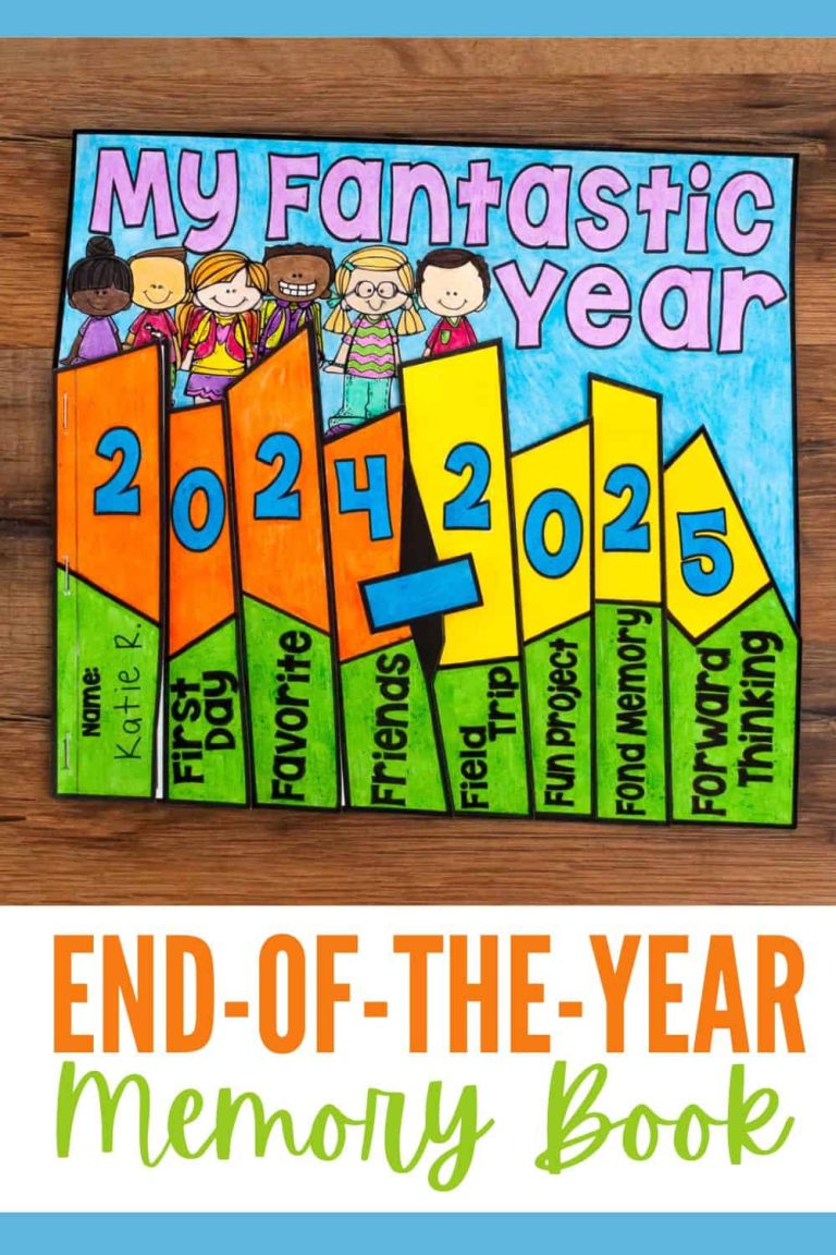 End-of-the-Year Memory Book Flap Book