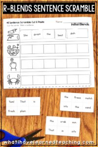Phonics Worksheets for Initial and Final Blends