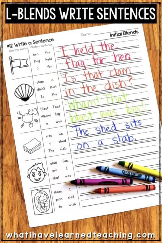 Phonics Worksheets for Initial and Final Blends