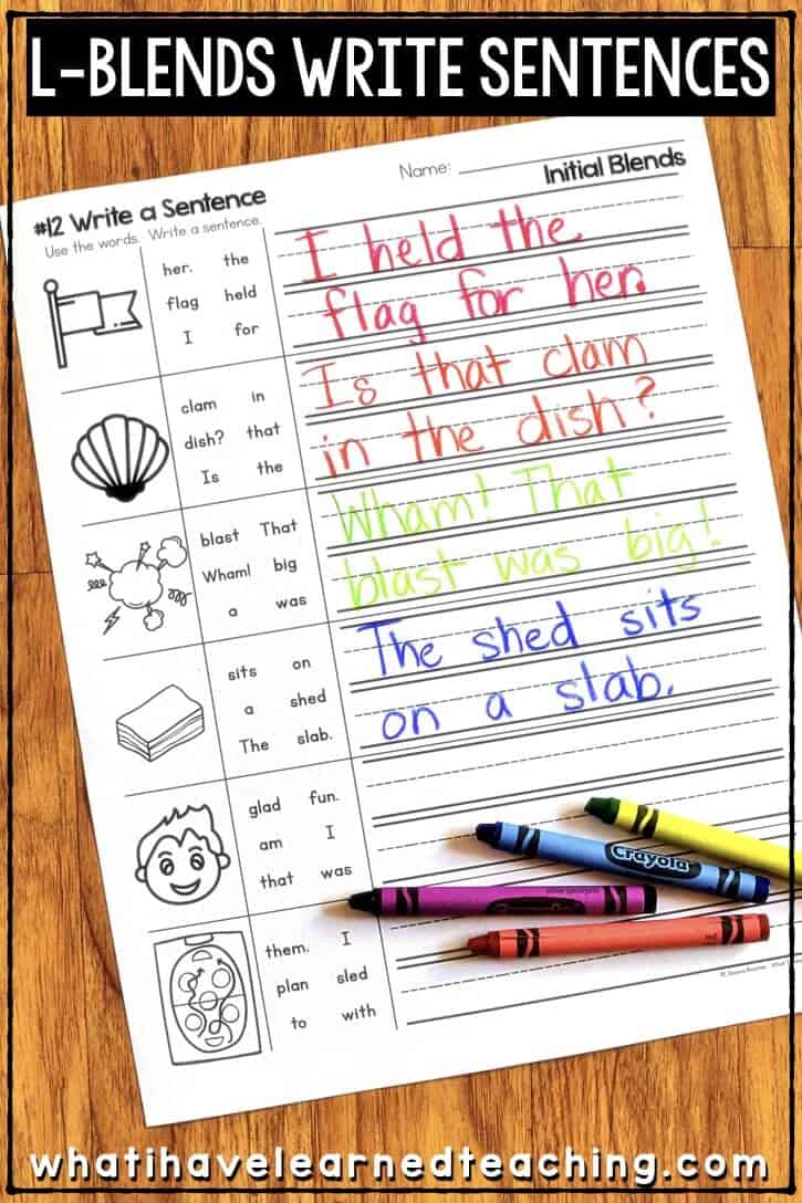 Phonics Worksheets for Initial and Final Blends