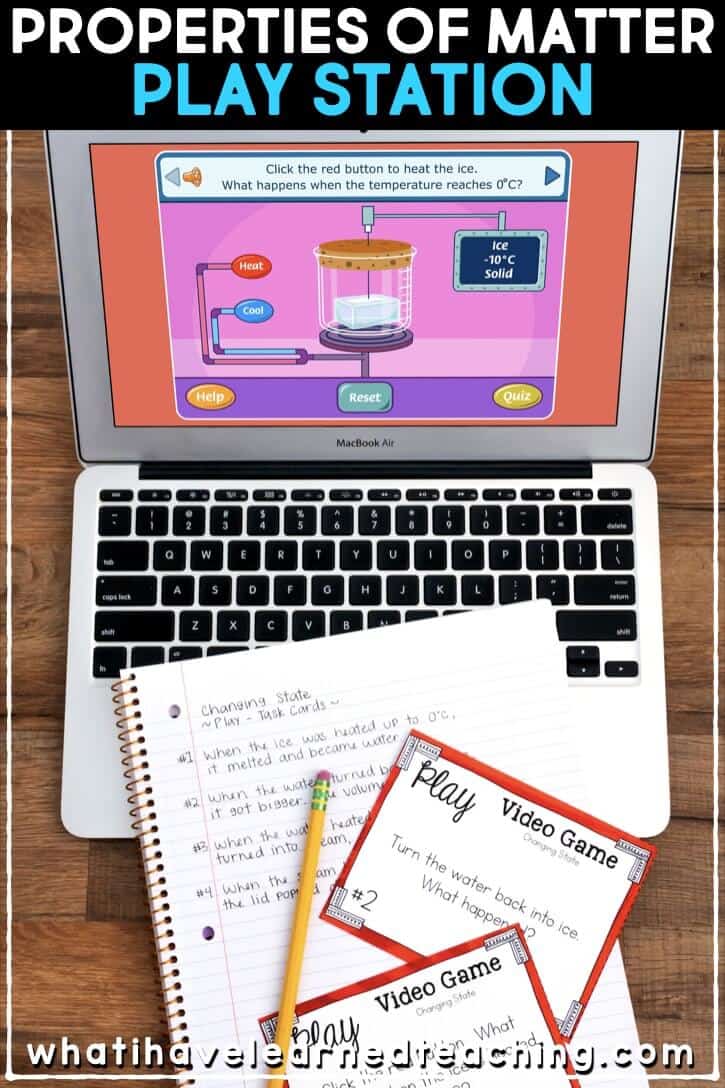 Properties of Matter 2nd Grade Science Stations