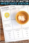 Properties of Matter 2nd Grade Science Stations