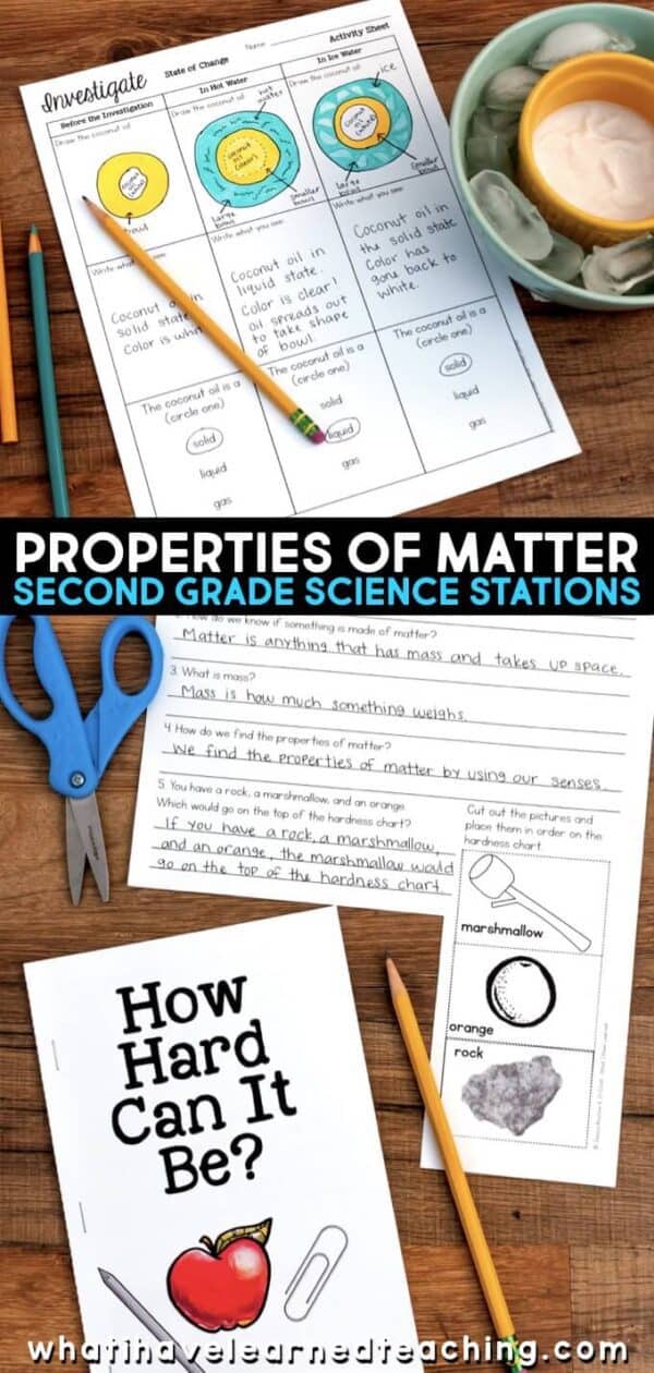 Properties of Matter 2nd Grade Science Stations