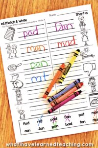 Short A Phonics Worksheets - Short A CVC Words
