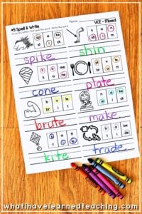 VCE Phonics Worksheets - Silent E Worksheets