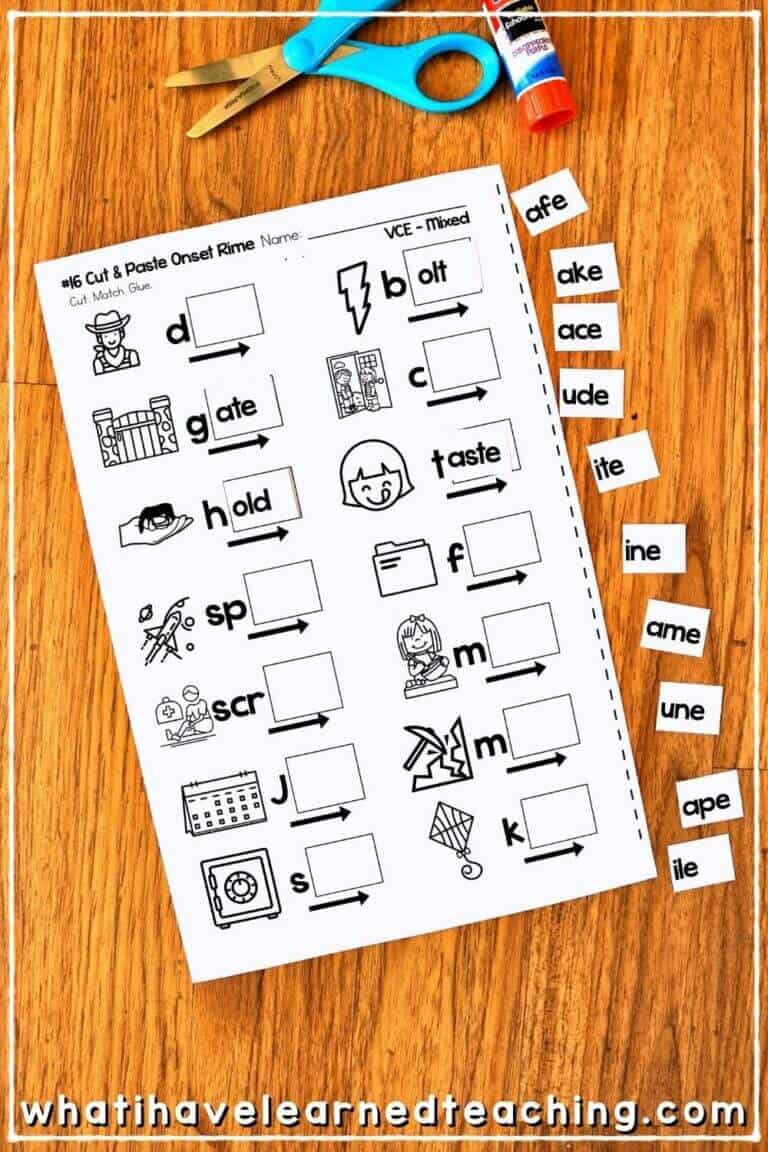 VCE Phonics Worksheets - Silent E Worksheets