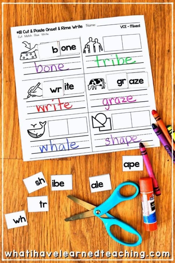VCE Phonics Worksheets - Silent E Worksheets