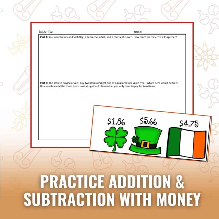 Money Matching and Word Problems BUNDLE