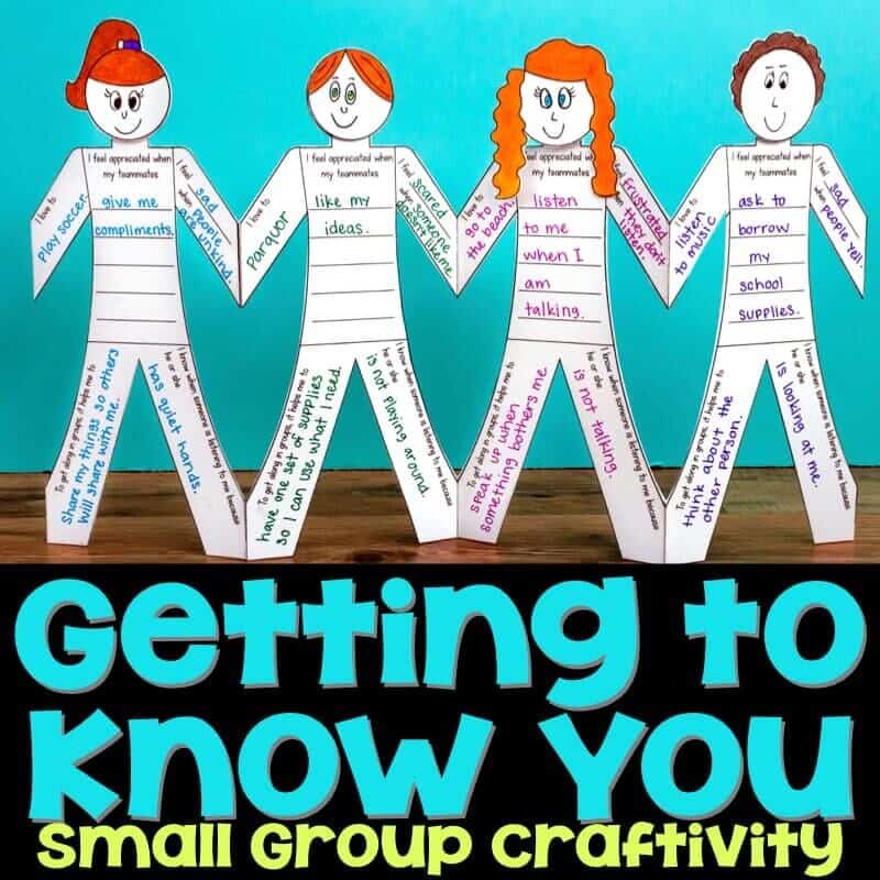 Getting to Know You Small Group Craftivity for Back-to-School