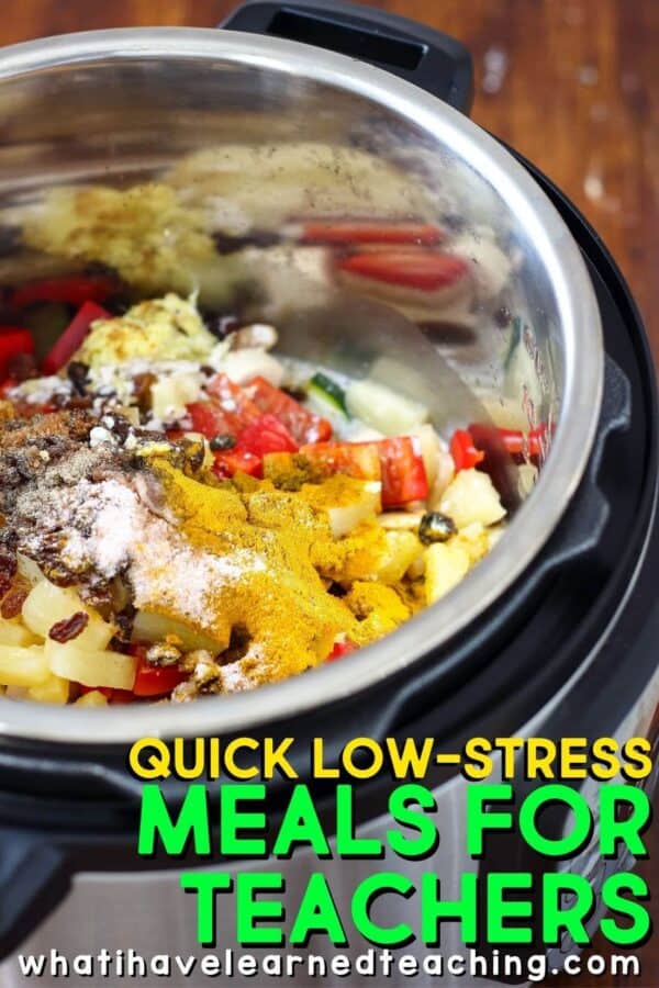 Quick and Easy Meals for Teachers