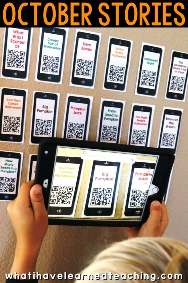 Halloween Stories for Kids - Read Alouds using QR codes