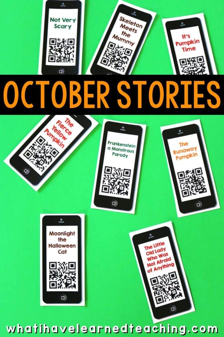 Halloween Stories for Kids - Read Alouds using QR codes