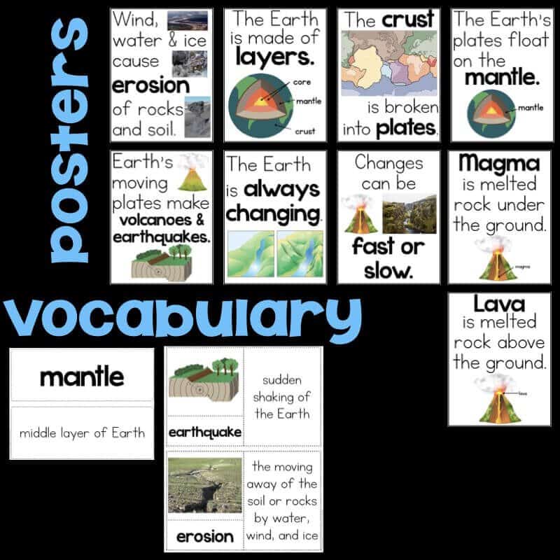 History of the Earth: Slow and Fast Changes Second Grade Science Stations