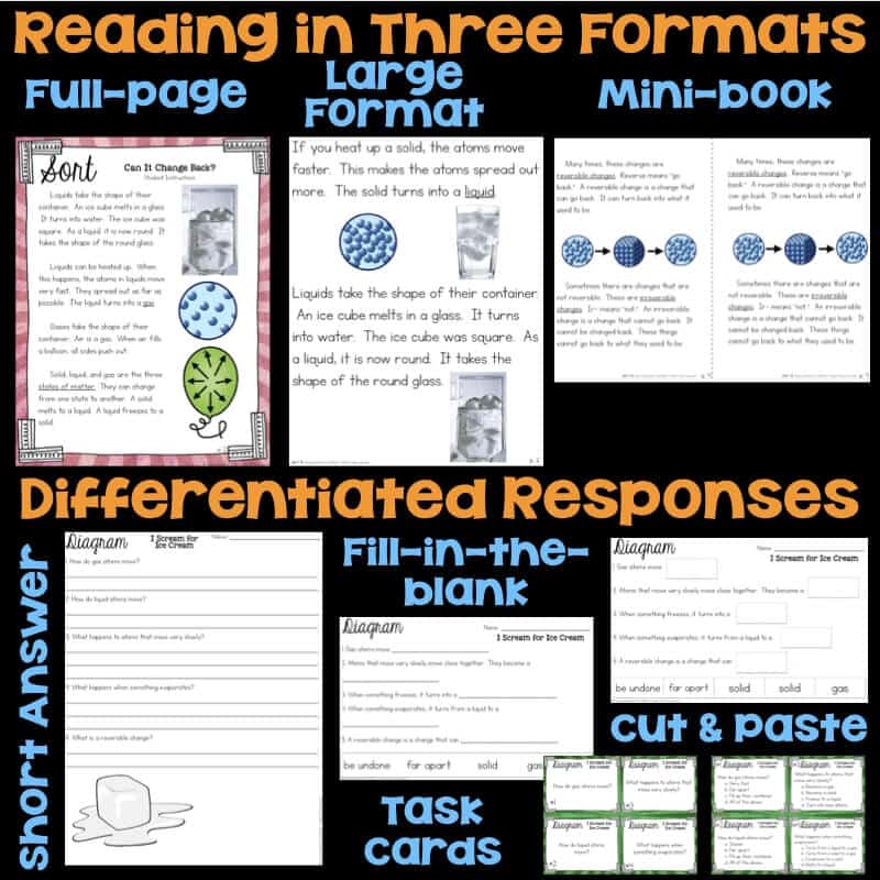 Reversible and Irreversible Changes - Second Grade Science Stations
