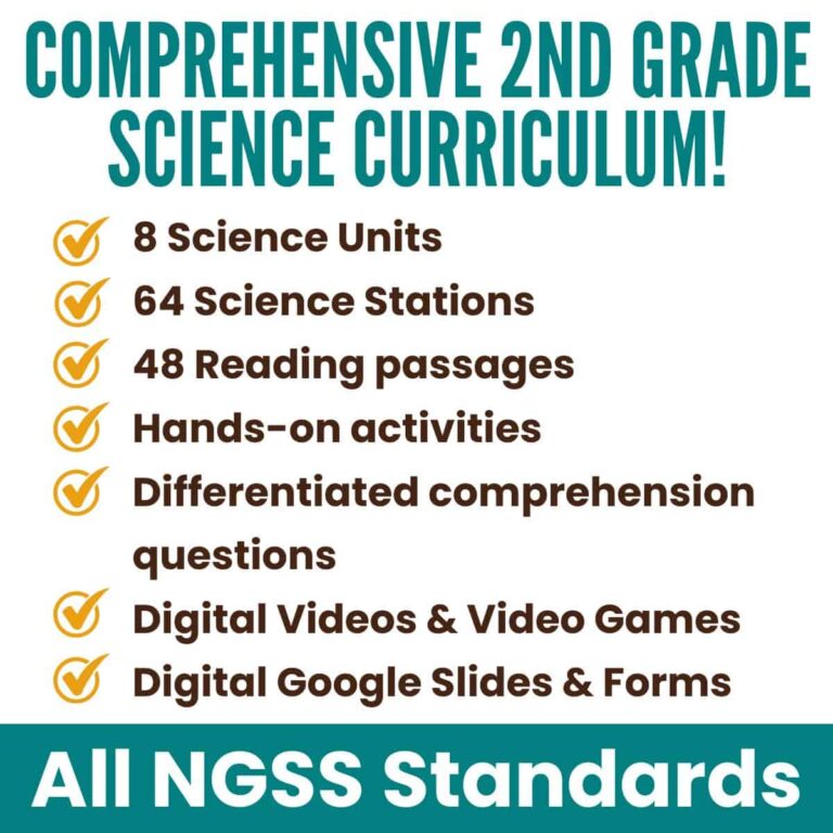 Second Grade Science Stations BUNDLE: ALL NGSS Topics