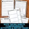 Zebra Informational Article and Comprehension Activities