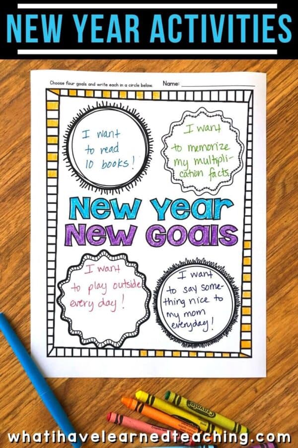 New Year Activities for Elementary Students