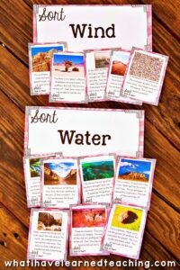 Wind or Water Erosion Sort: Weathering Science Activity