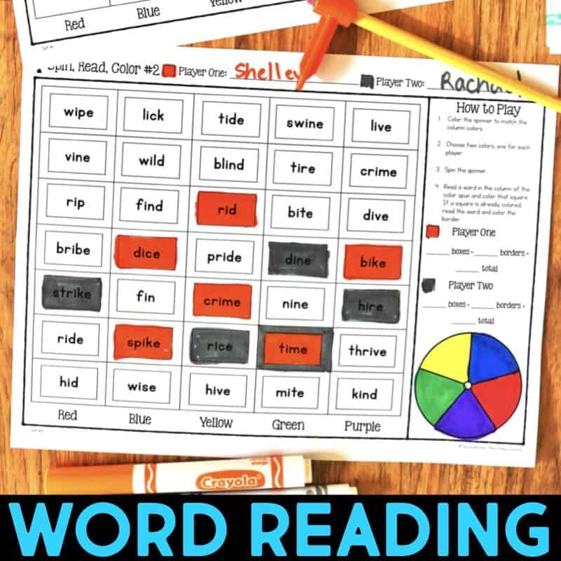 VCE Phonics Partner Games