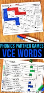 VCE Phonics Games to Play with Partners