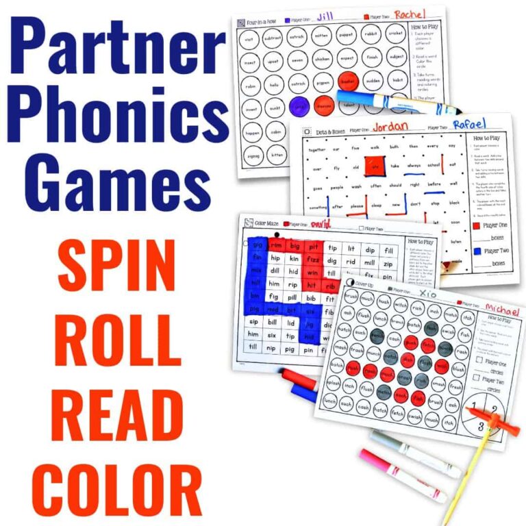 Phonics Partner Games BUNDLE