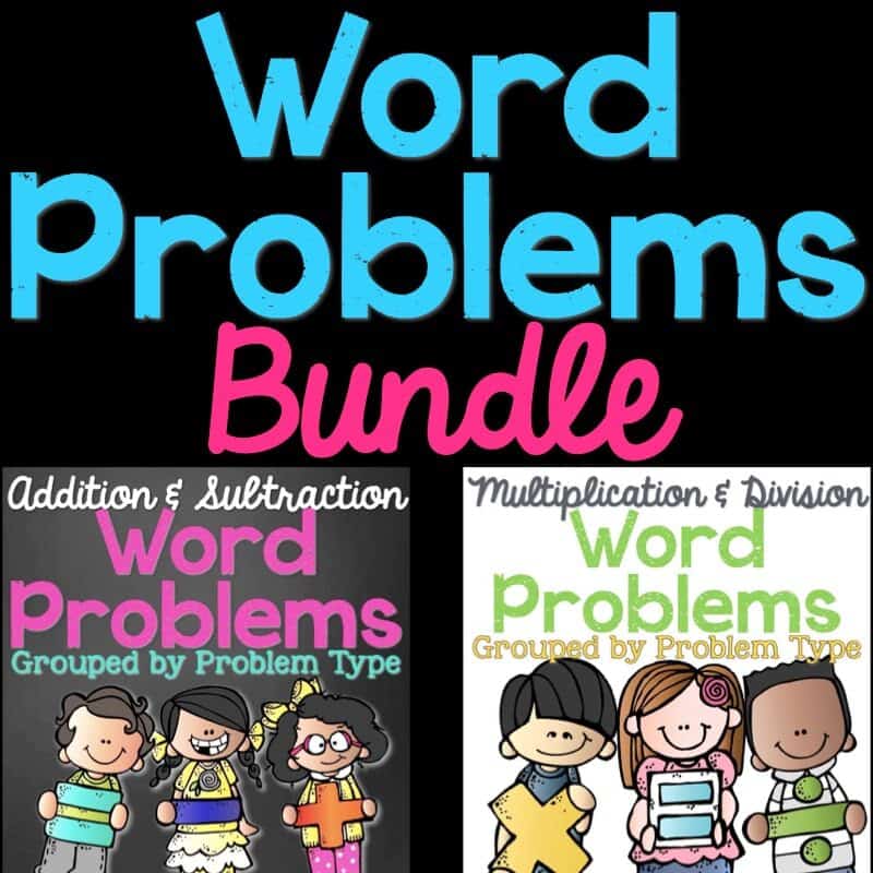 Word Problem by Problem Type BUNDLE