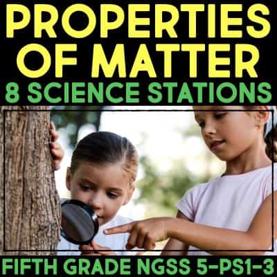 Physical Science Station BUNDLE for 5th grade Matter and Its Interactions