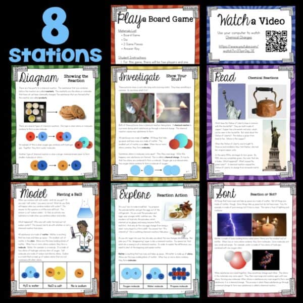Chemical Reactions Science Station BUNDLE