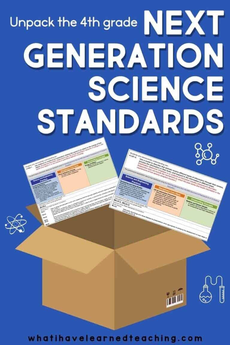 Unpacking the 4th Grade Next Generation Science Standards