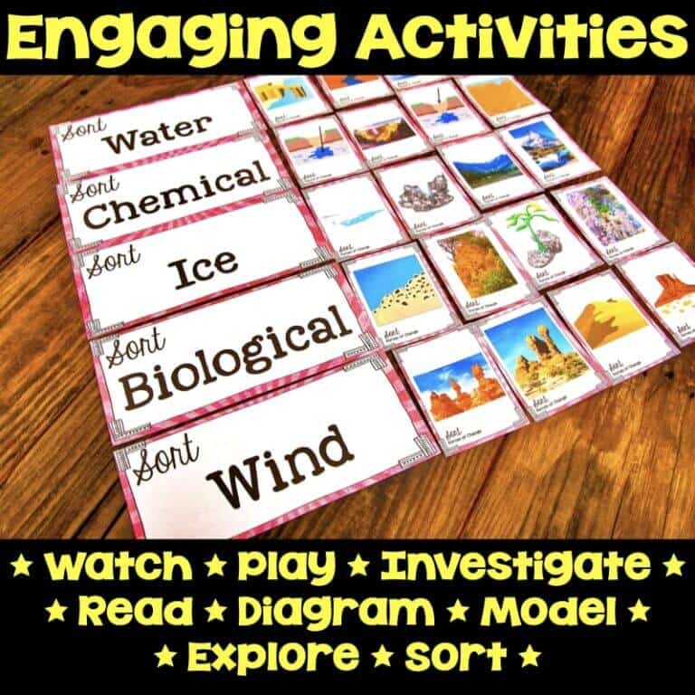 Weathering & Erosion: Earth Materials & Biogeology BUNDLE