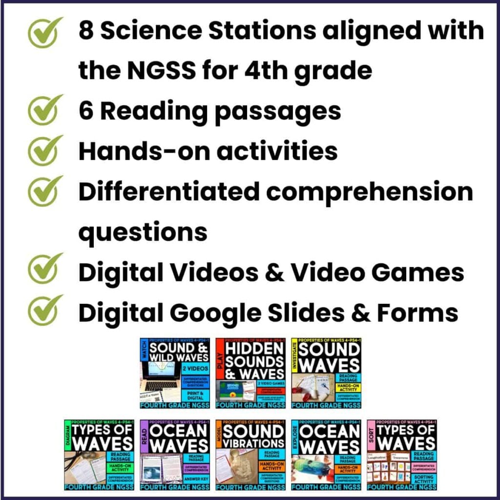 Wave Properties BUNDLE Science Stations