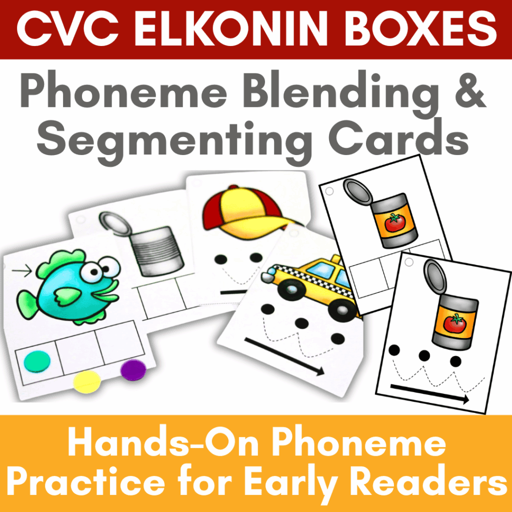 CVC Phoneme Blending & Segmenting Cards