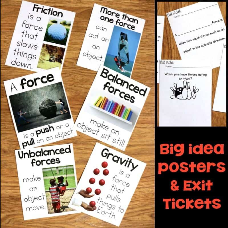 Balanced and Unbalanced Forces 5E Unit for Force and Motion Third Grade