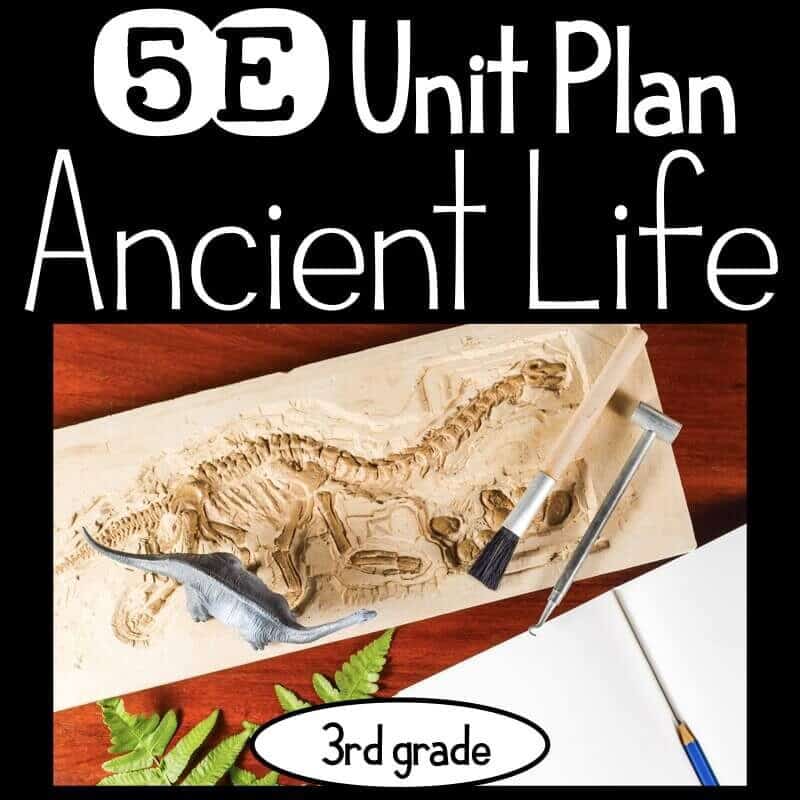 Ancient Life 5E Science Unit Plan for Third Grade