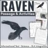 Raven Informational Article and Comprehension Activities