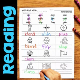 L-Blends No-Prep Phonics Worksheets & Activities
