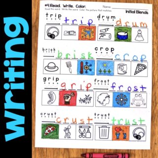 Initial Blends R-Blends Worksheets & Activities (No-Prep Phonics ...